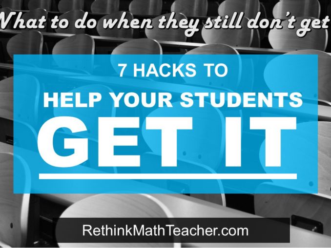 How to Teach Your Students to Learn from Their Mistakes - RETHINK Math ...