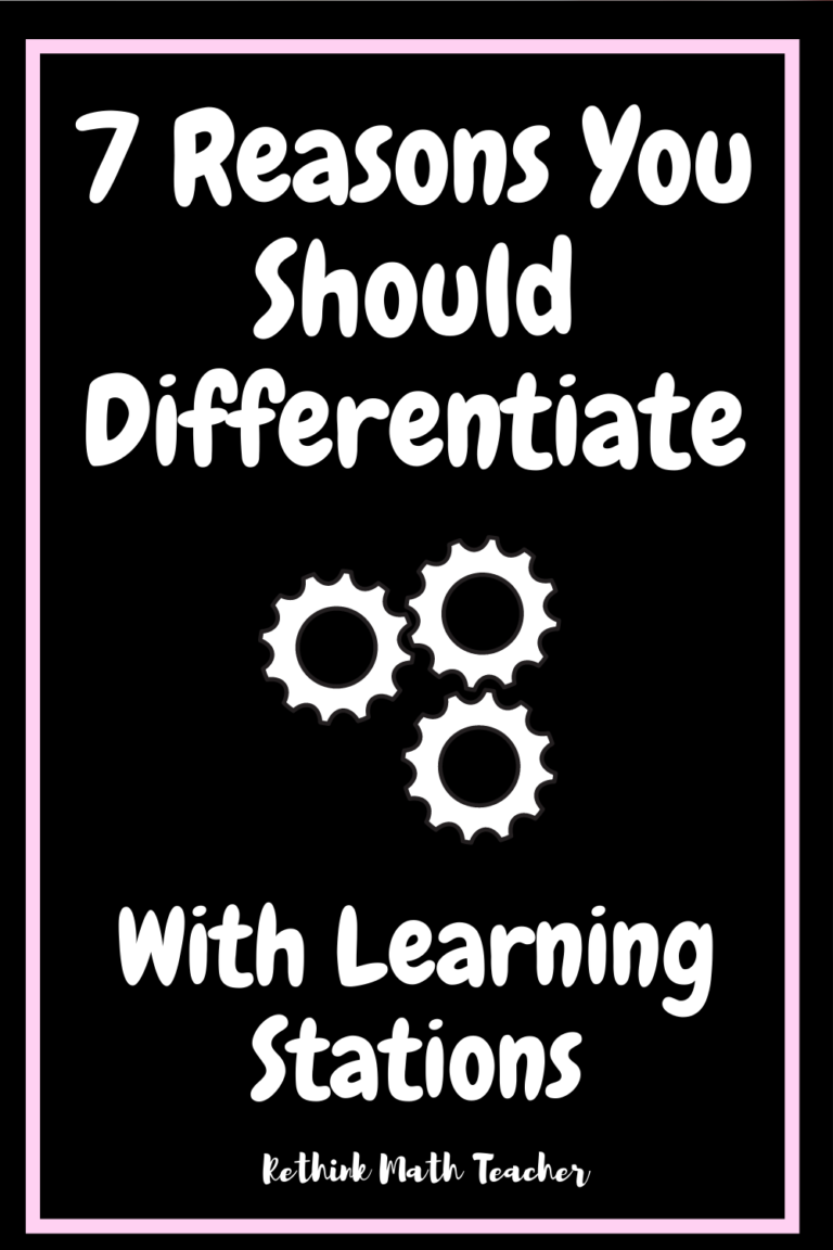7 Reasons You should Differentiate with Learning Stations - RETHINK ...