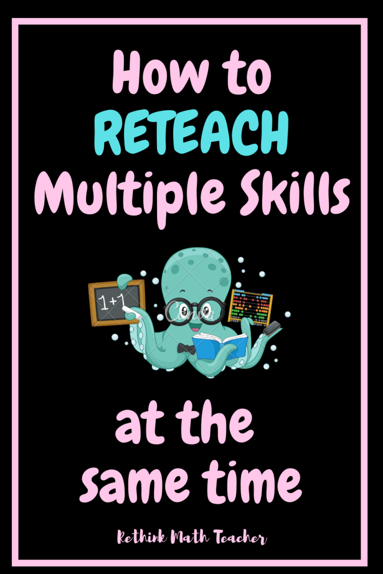 How to reteach multiple prerequisite skills at the same time - RETHINK ...