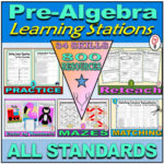 PreMade Learning Stations for PreAlgebra, 8th grade Math - RETHINK Math ...