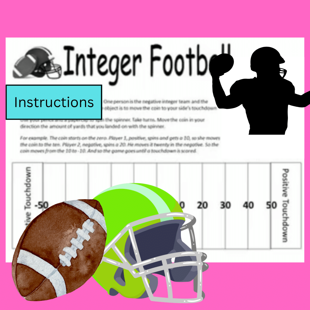integer football - RETHINK Math Teacher
